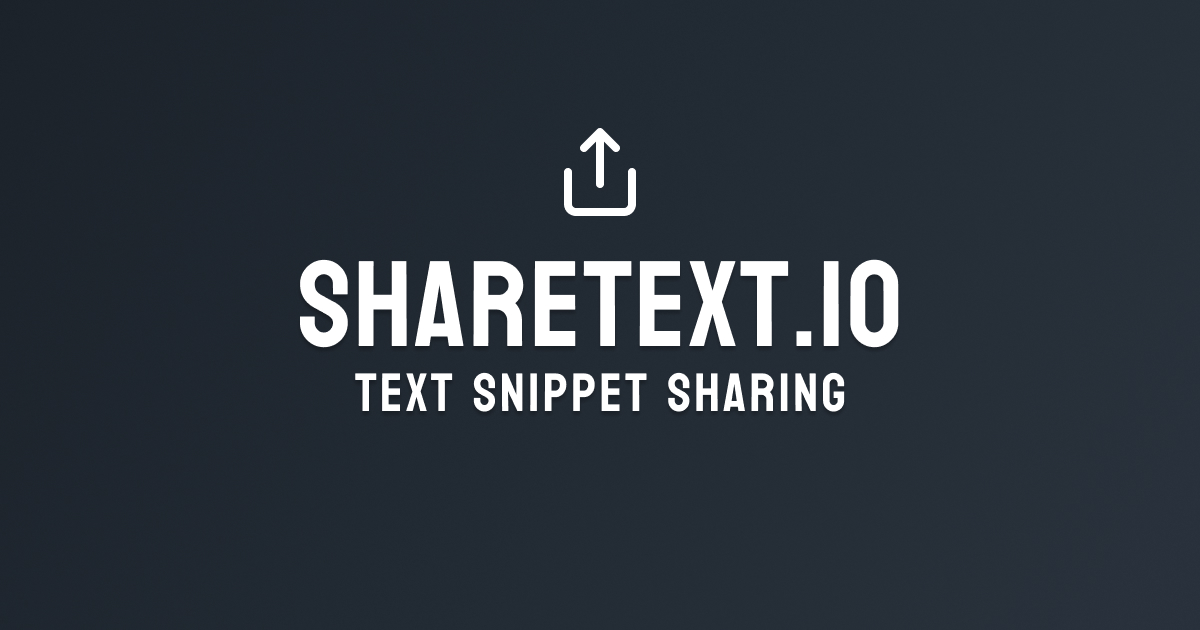 Share text online instantly for free - ShareText